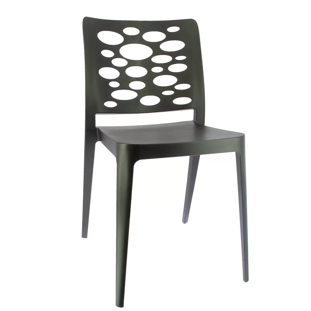 Chaise GROOVE en polypropylène style contemporain pour extérieur - Tigaone